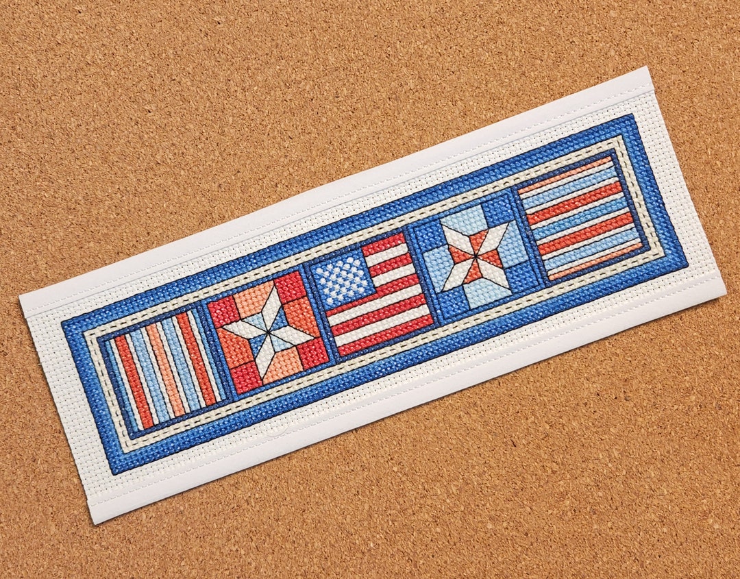 Stars & Stripes QB7 - Cross Stitch Pattern - Quilt Blocks Digital ...