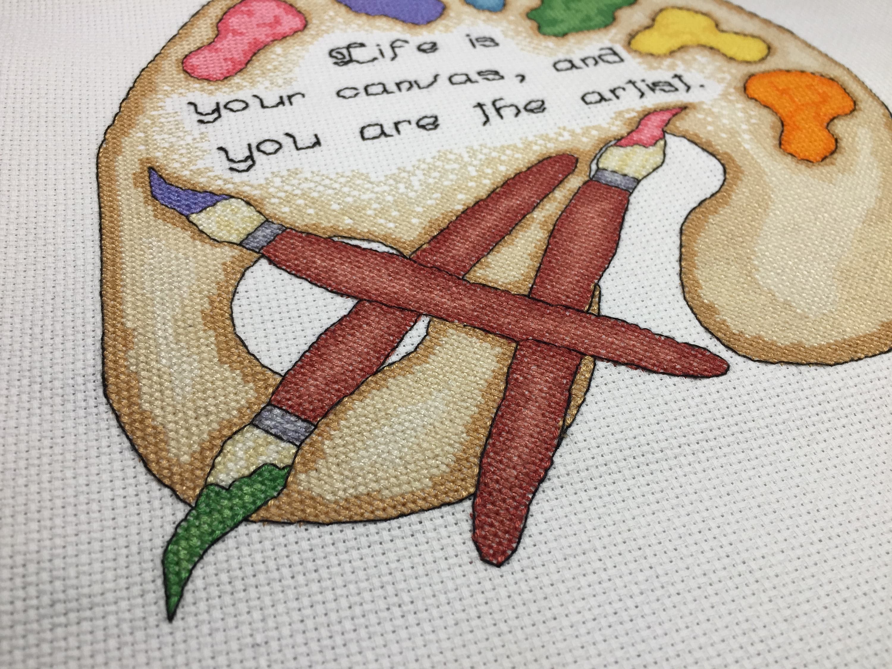 Cross Stitch Pattern - Paint Palette (downloadable Pdf) by Rogue ...