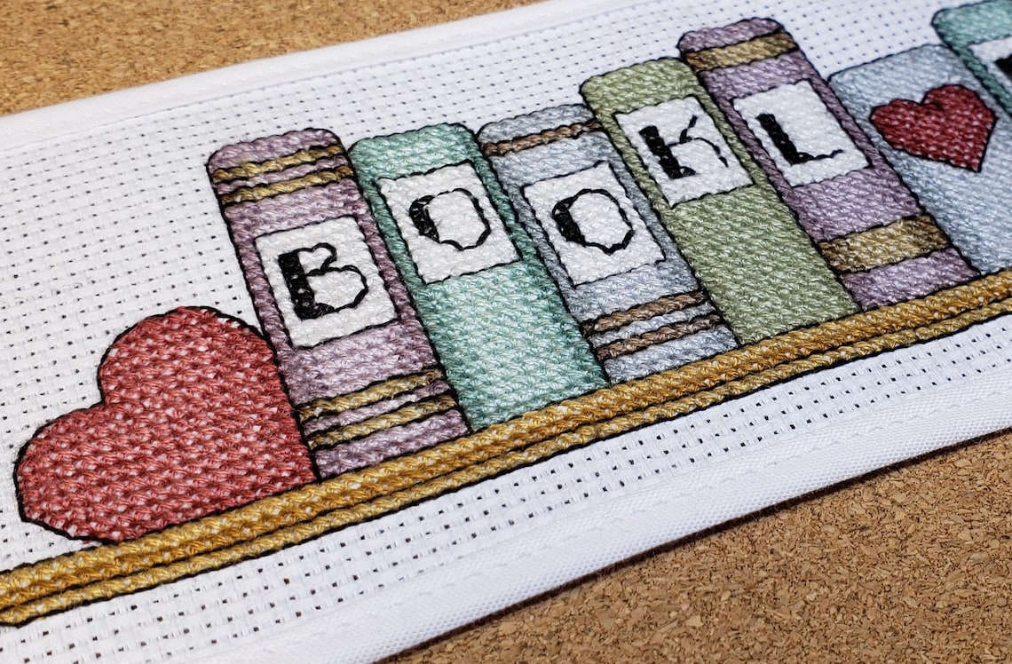 Book Lover Cross Stitch Bookmark Pattern / Cross Stitch - Etsy