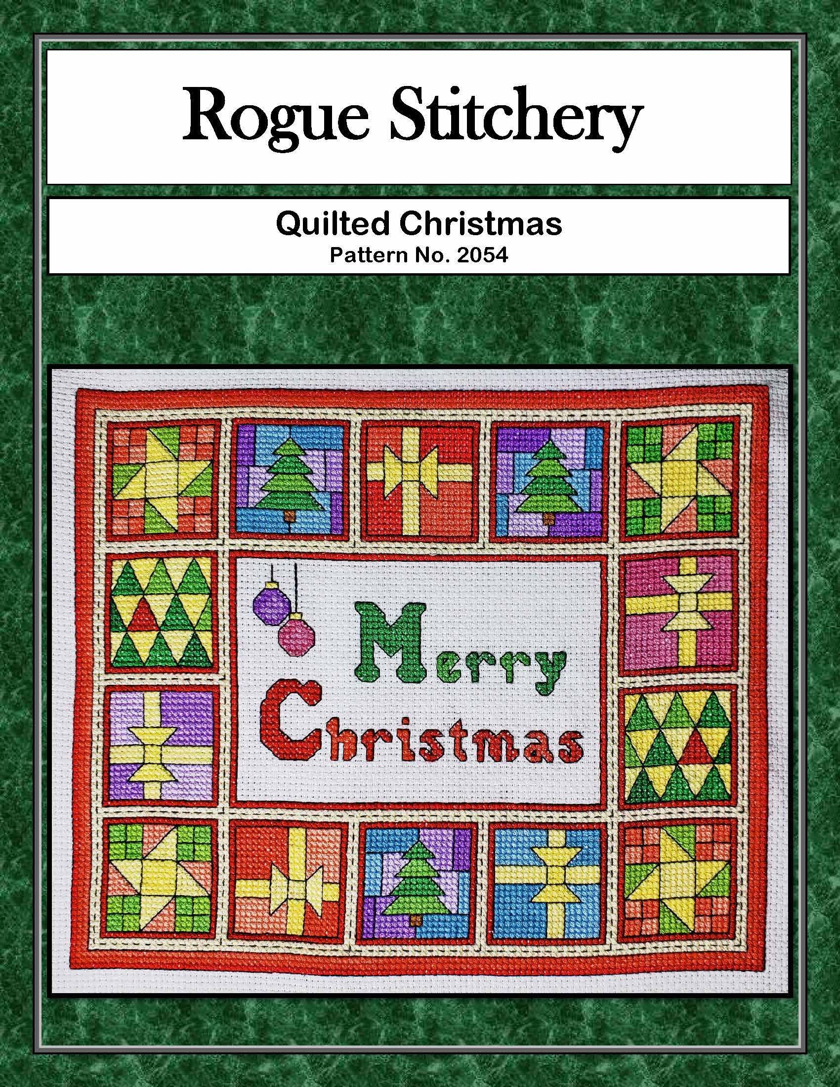 Quilted Christmas Cross Stitch Pattern: Holiday Sampler (digital ...
