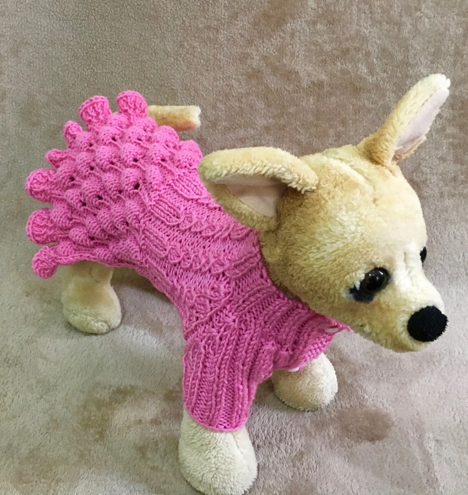 Pet Clothes Outfit Knit Dress /sweater for Small Dogs Hand - Etsy