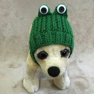 Pet Clothes Apparel Outfit Crochet Halloween Costume Frog Hat for Small ...
