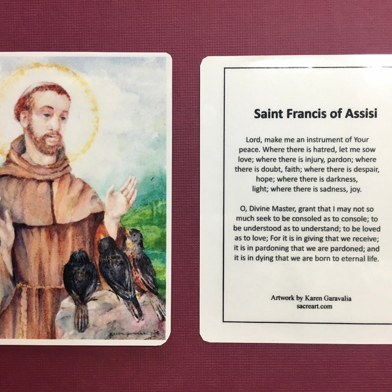 Saint Francis Prayer - Etsy