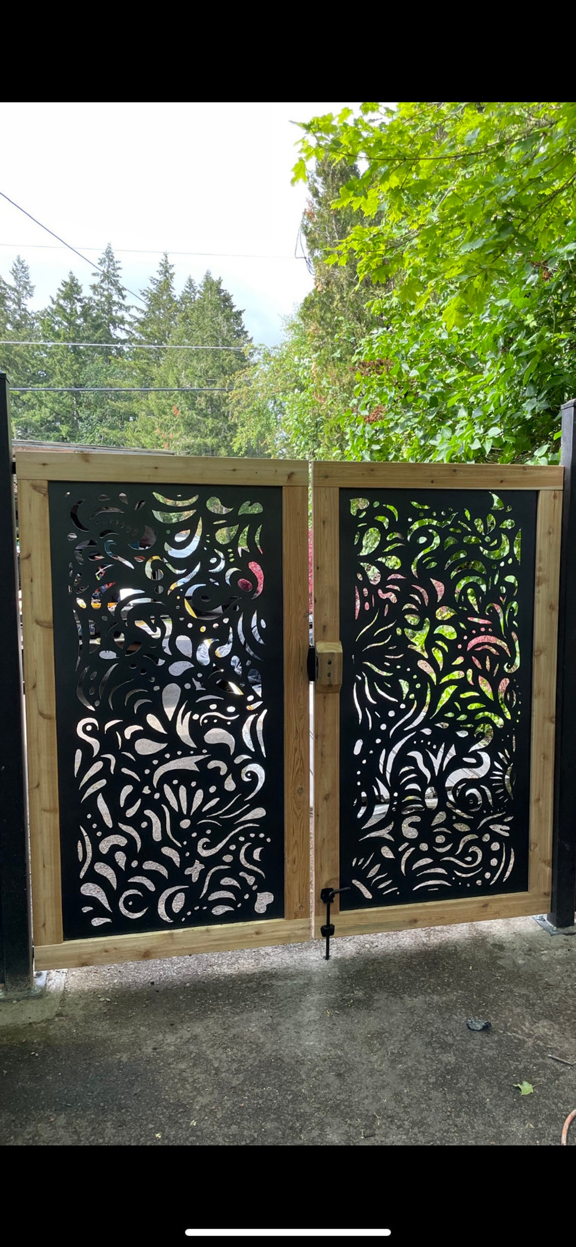 Swirl Privacy Screen - Etsy