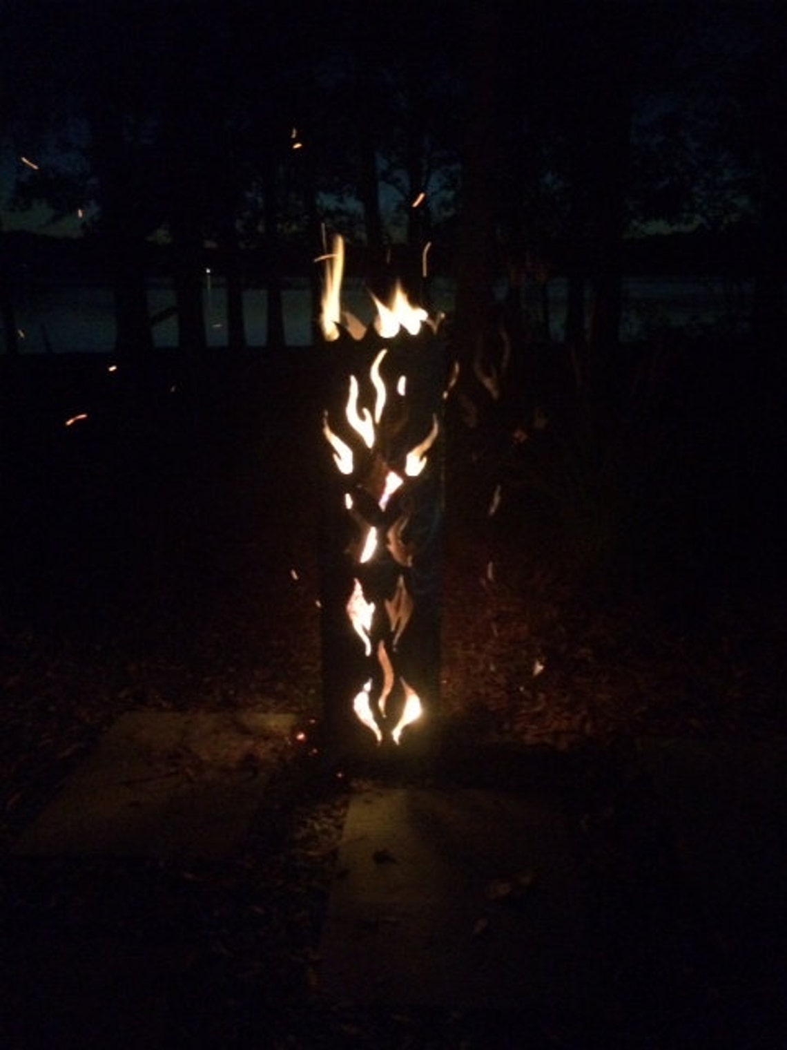 Flames Vertical Fire Pit - Etsy
