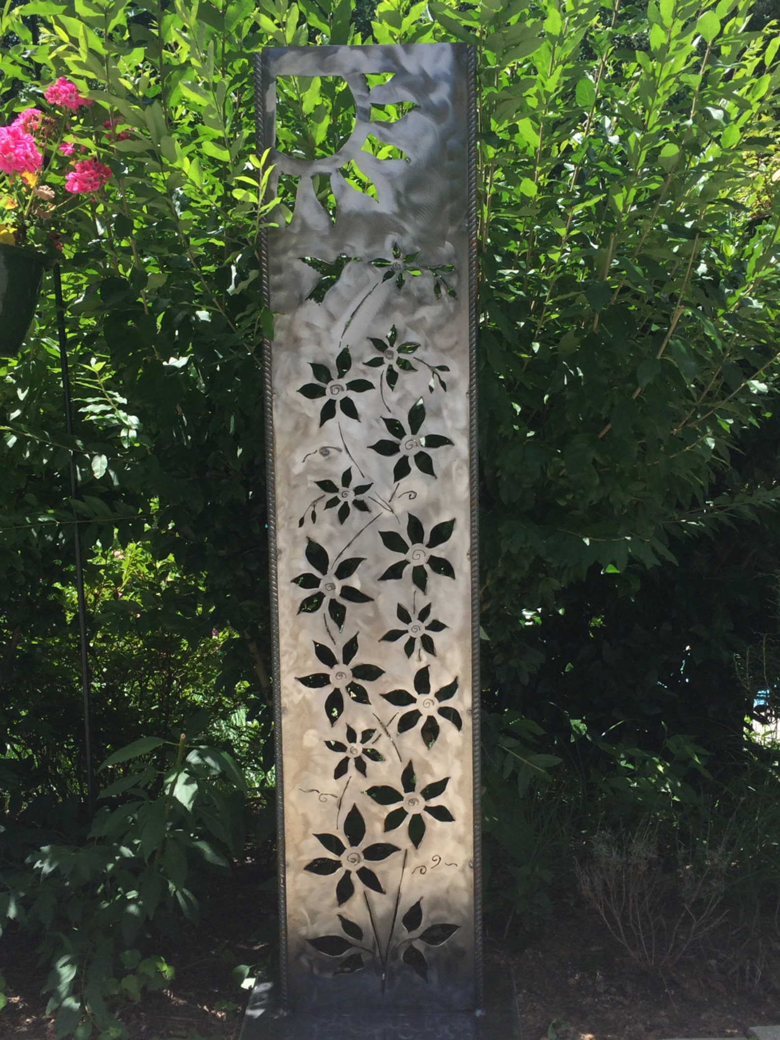 Clematis and Hummingbird Garden Panel - Etsy