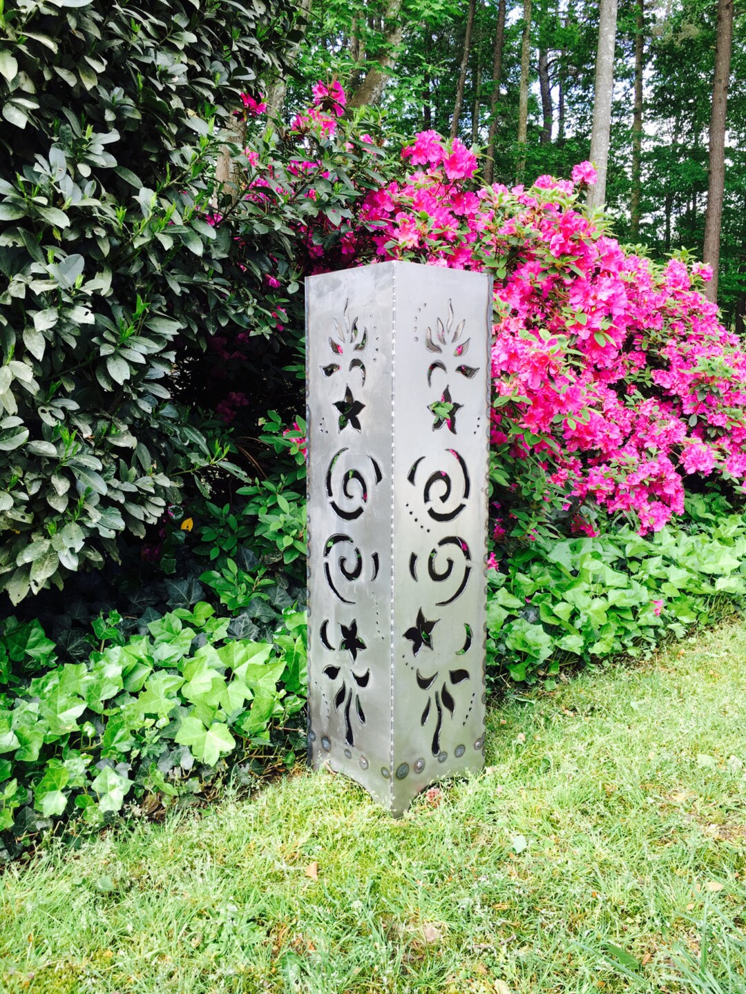 Stars and Swirls Vertical Fire Pit - Etsy
