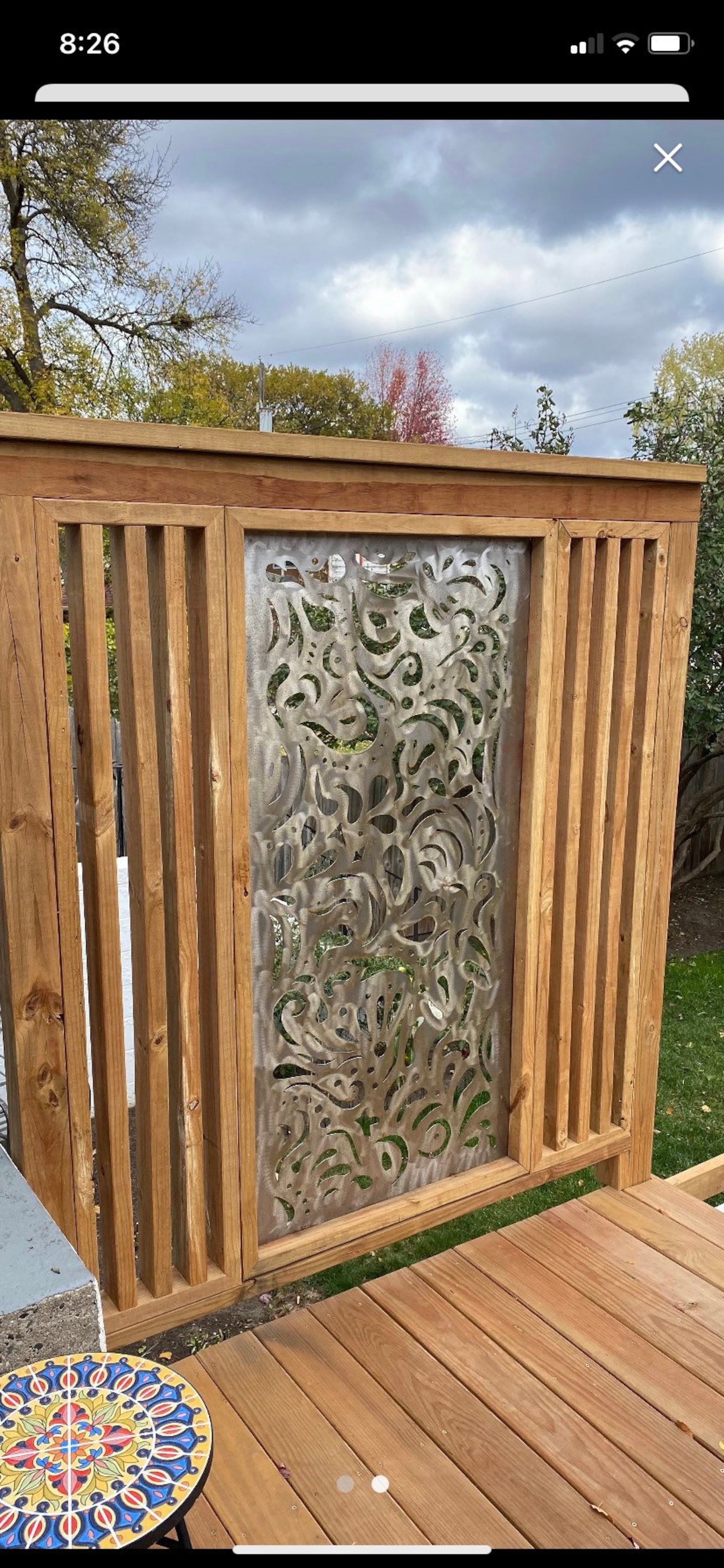 Swirl Privacy Screen - Etsy