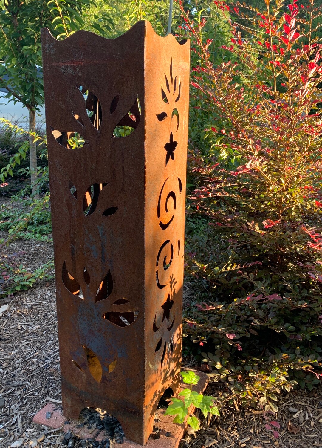 Swirl Vertical Fire Pit - Etsy