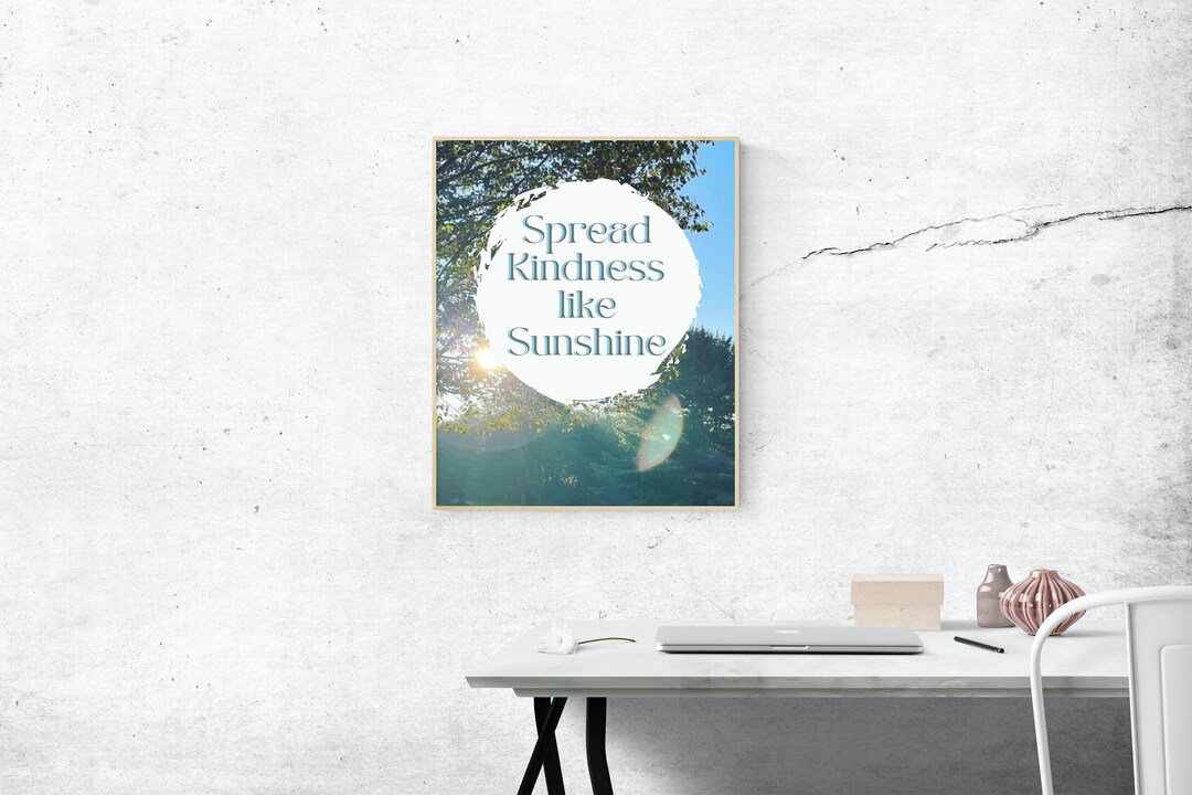 Spread Kindness Like Sunshine Digital Download - Etsy