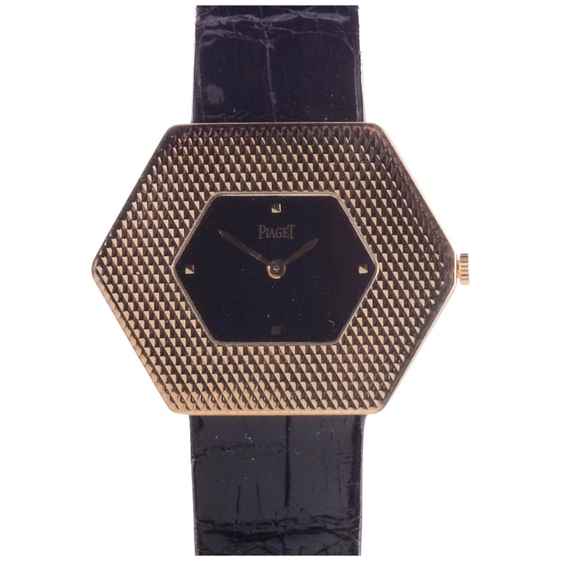 Piaget 18 Karat Gold Hexagonal Wrist Watch - Etsy