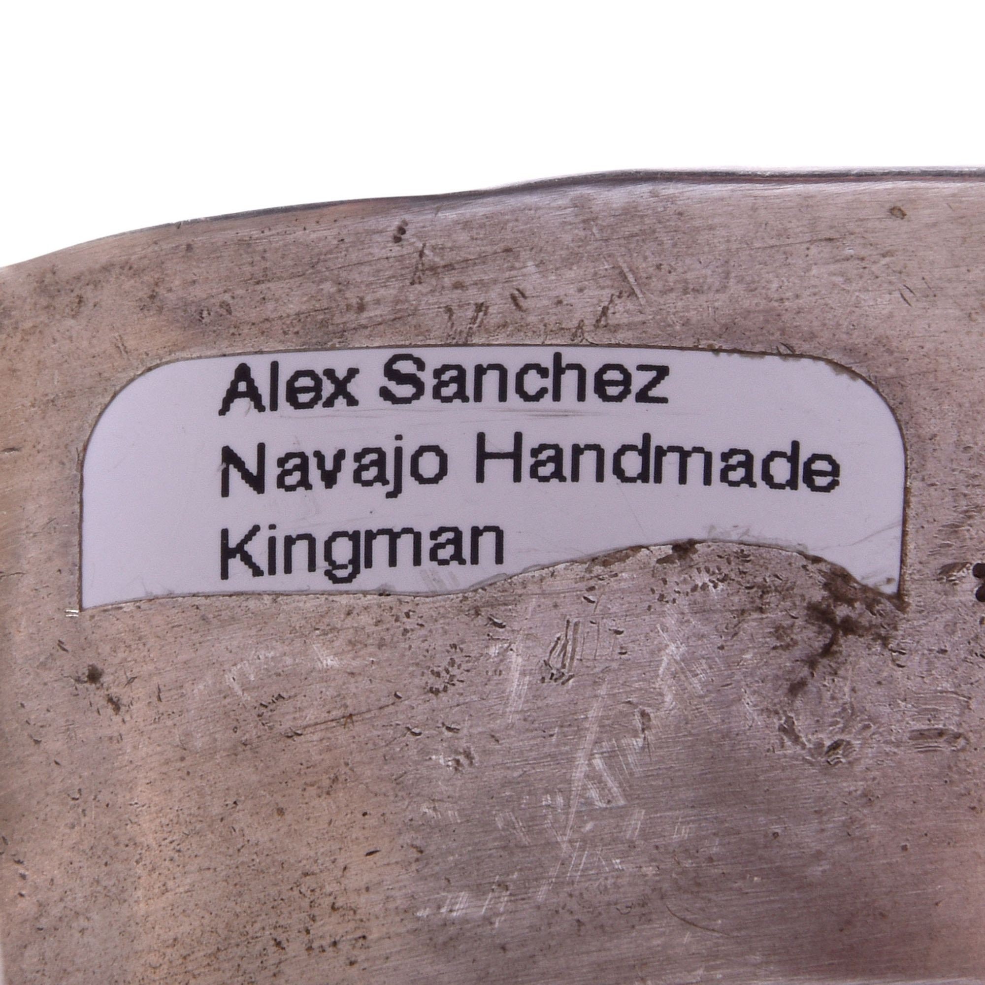 Zuni Navajo Alex Sanchez Kingman Turquoise Sterling Silver - Etsy