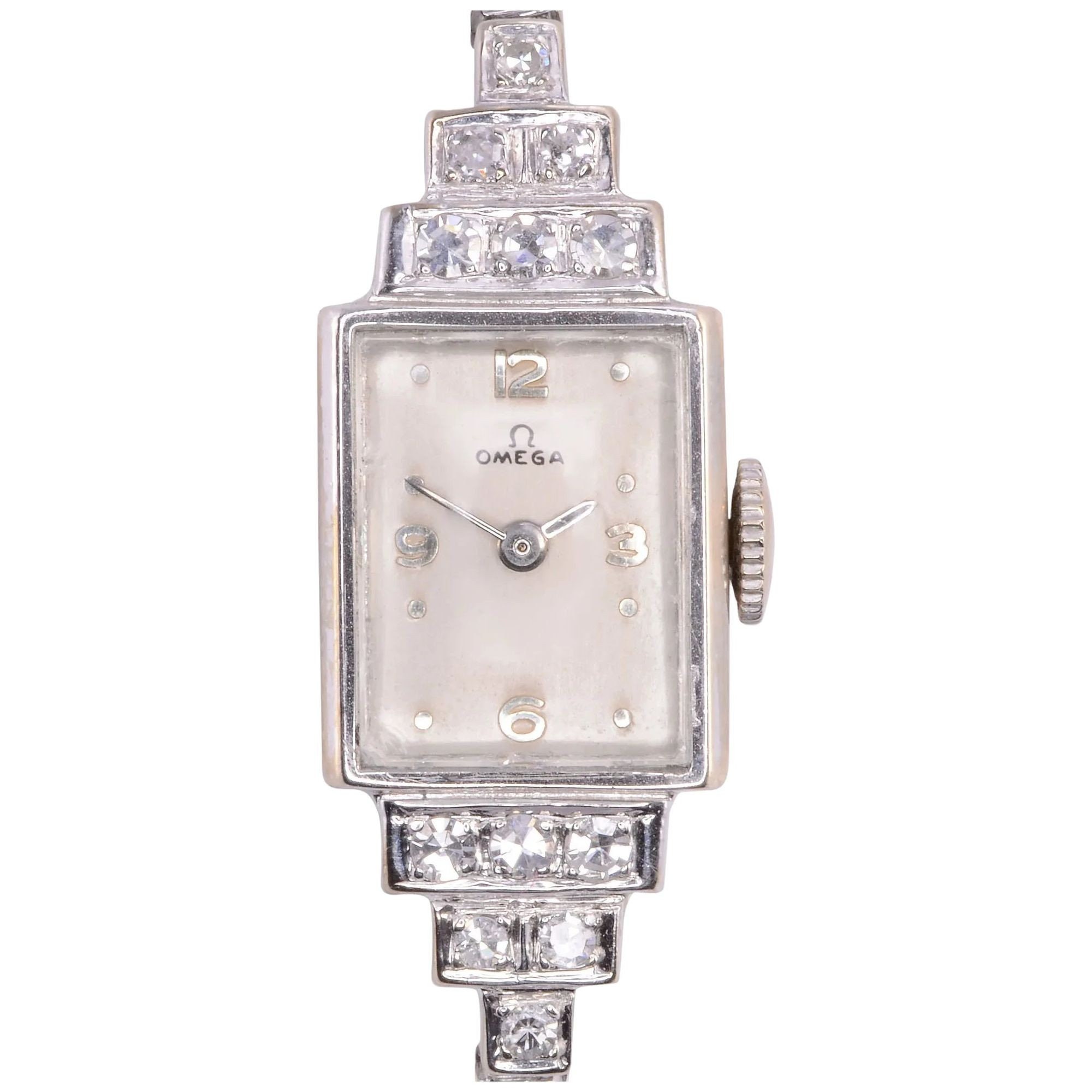 Omega Diamond Ladies Wrist Watch - Etsy