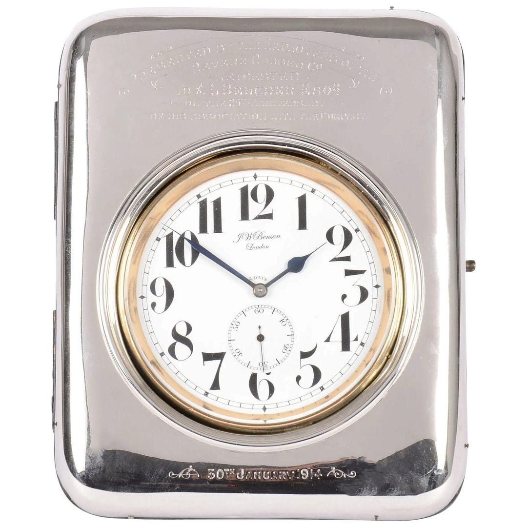 JW Benson Presentation Desk Clock Watch Case - Etsy