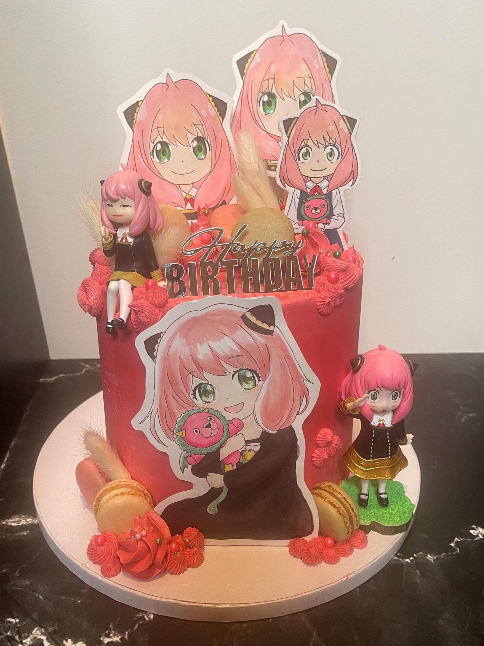 Personalized Anime Cake Topper — Custom Hand-drawn Party Decoration - Etsy