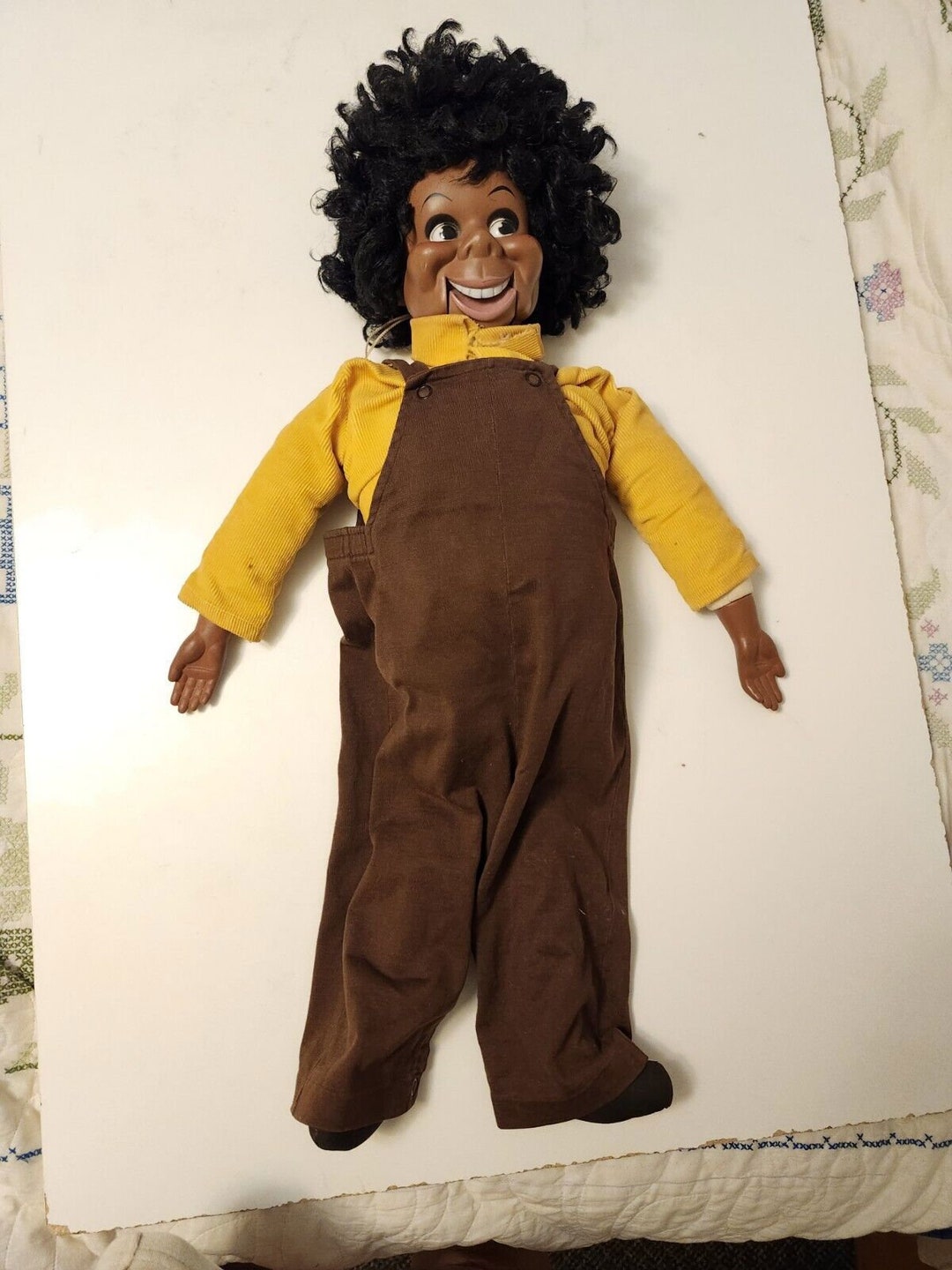 Vintage Lester Willie Tyler Ventriloquist Dummy Doll 27 1960s Puppet ...