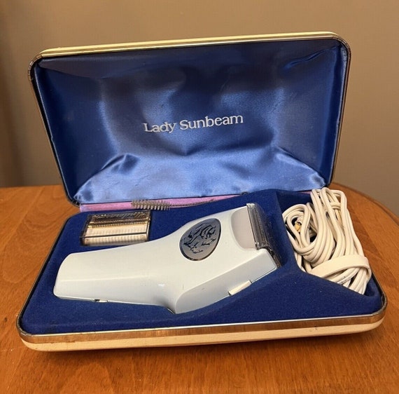 Vintage 1973 Lady Sunbeam Twin Head Electric Shaver O… - Gem