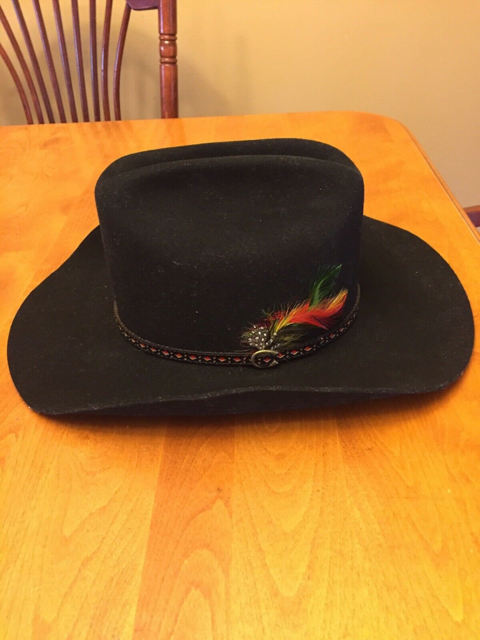 Calgary Smithbilt Hat 3X Quality Black Cowboy Hat Feather Size | Etsy