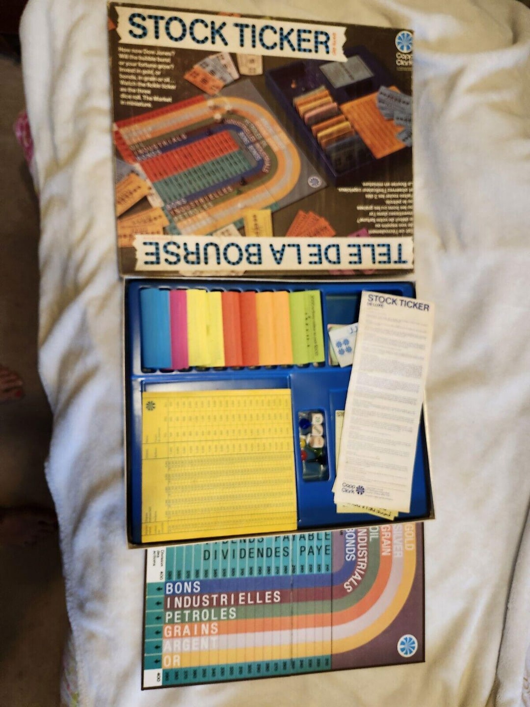 Vintage Stock Ticker Deluxe Board Game Canada Games Complete Rare ...