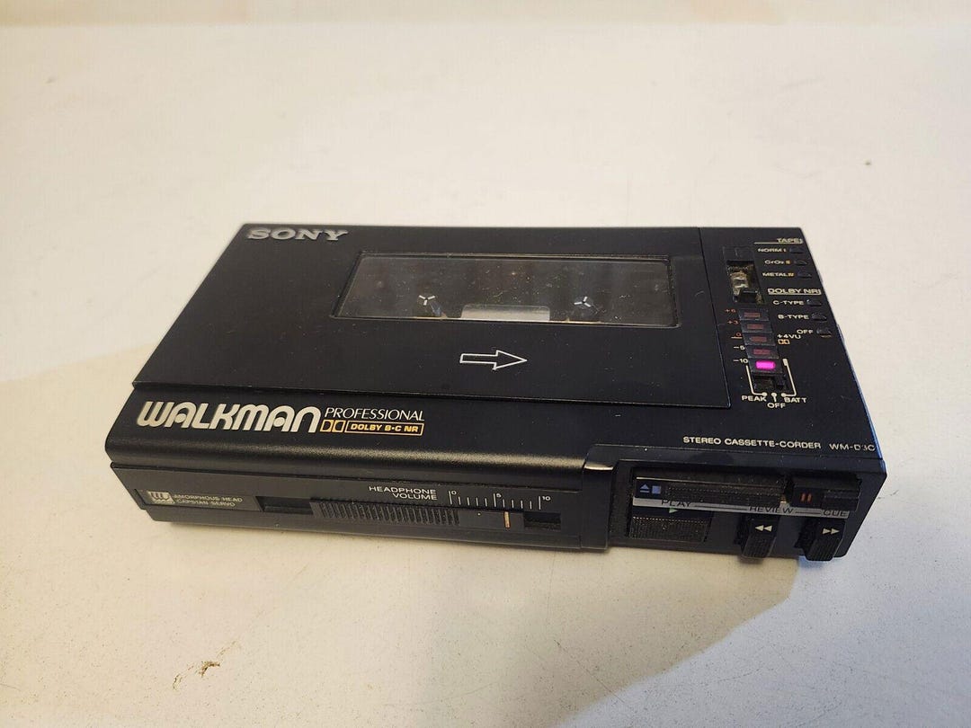 Vintage Sony Walkman WM-3 Personal Cassette Tape Player Partially ...