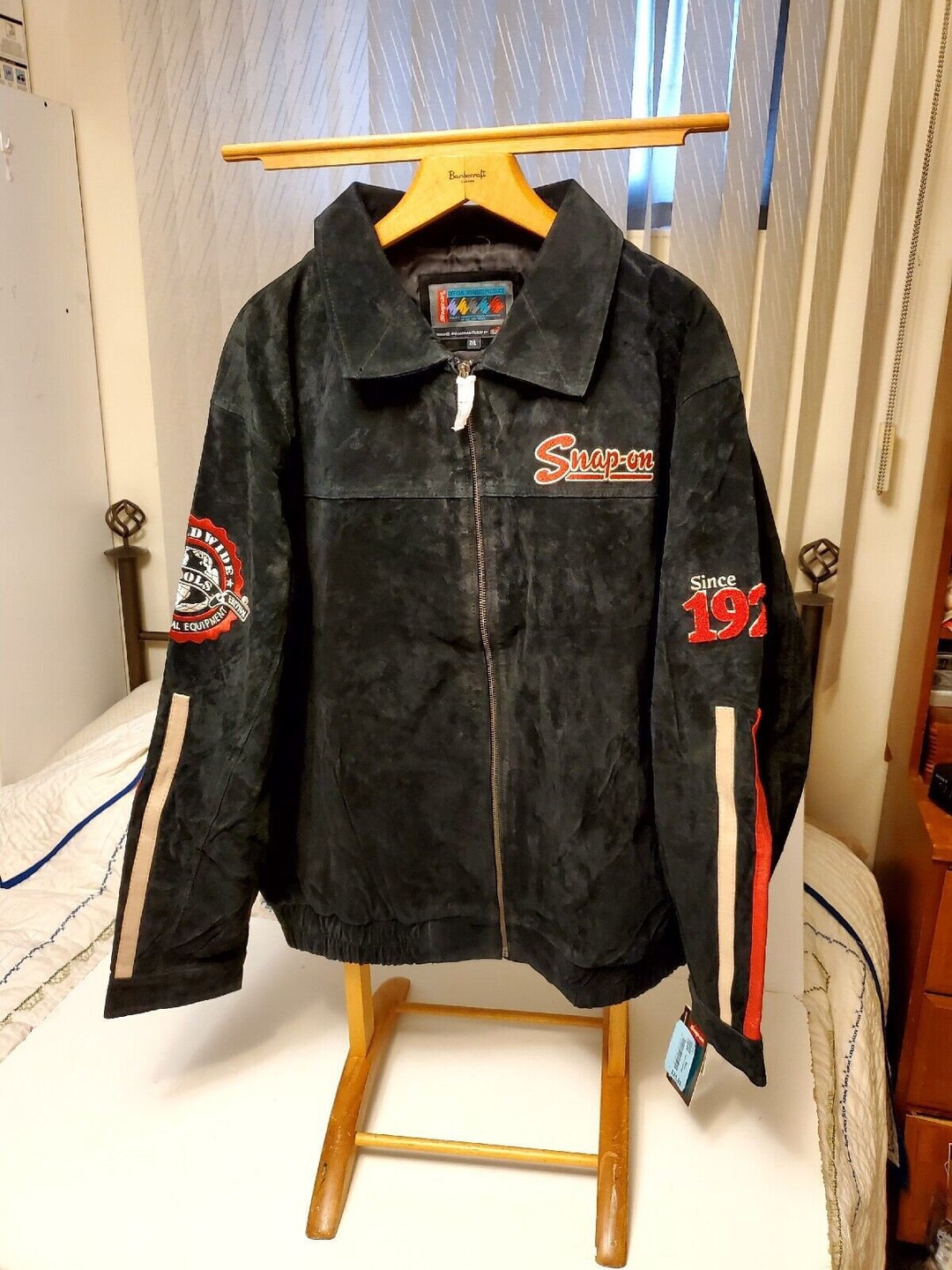 Snap on Tools Black Suede Leather Jacket Choko Limited Edition - Etsy
