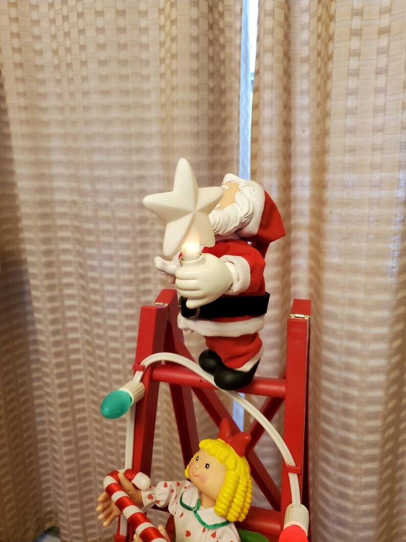 Mr. Christmas Animated Santa's Tree Trimmers in Box Works - Etsy