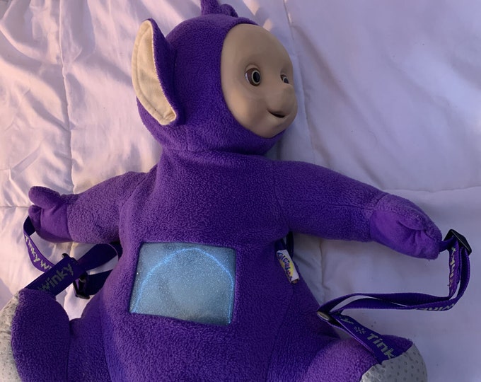 Vintage 90S Teletubbies Tinky Winky Backpack Purple Knap Sack Rare - Etsy