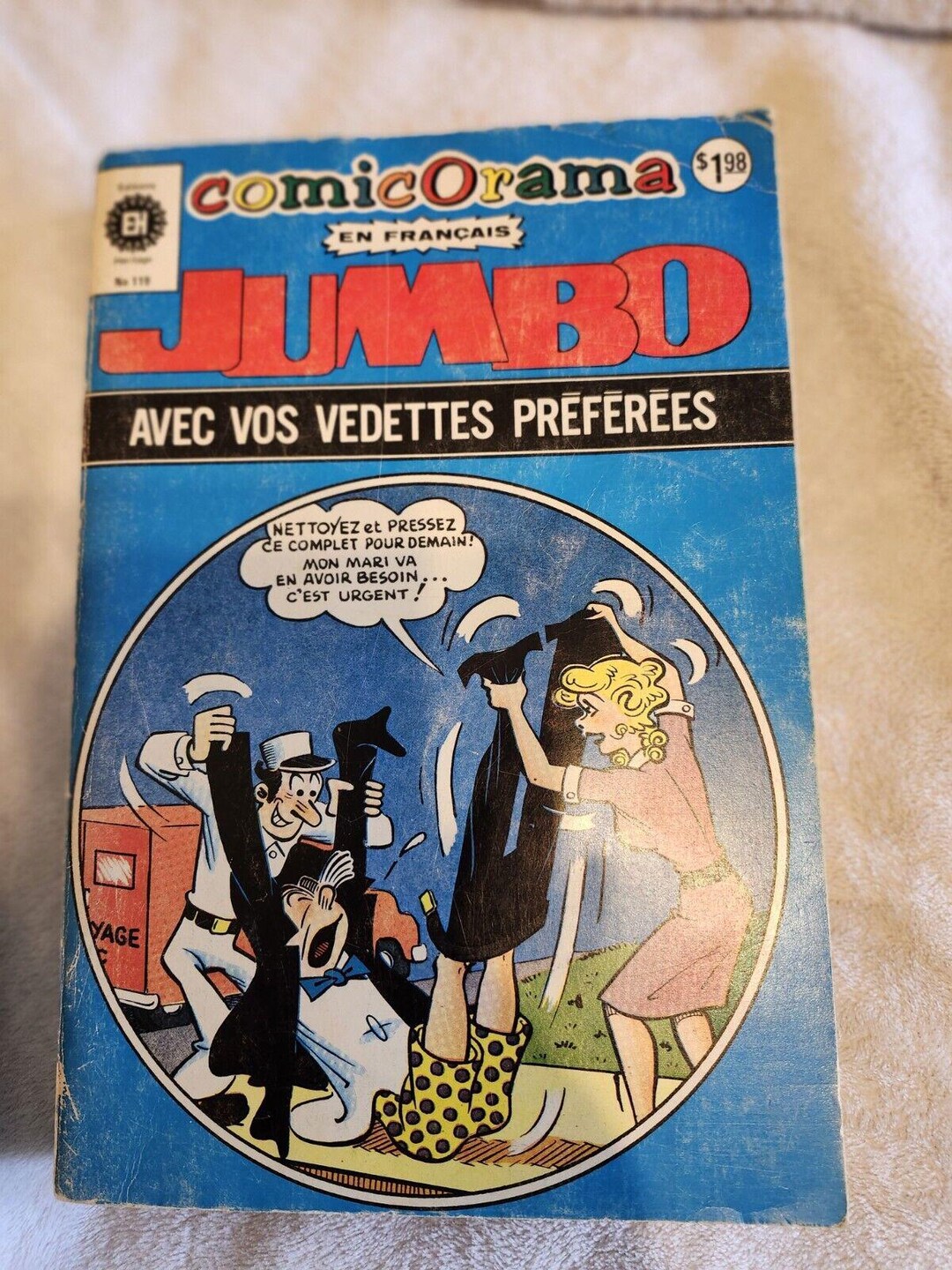 Vintage Comicorama Jumbo 119 Edition Heritage Comic French Francais Rare - Etsy