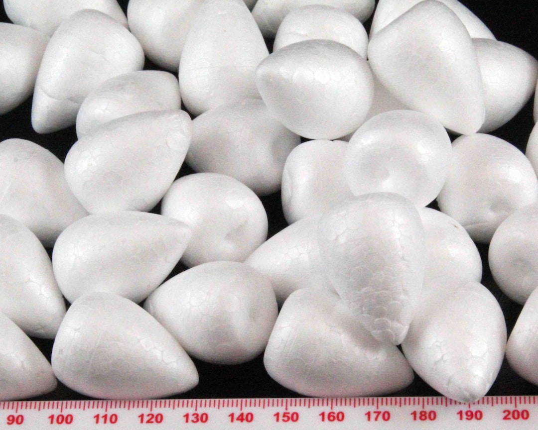 15 Solid Polystyrene Styrofoam Medium Rose Flower Bud Cone 33 - Etsy