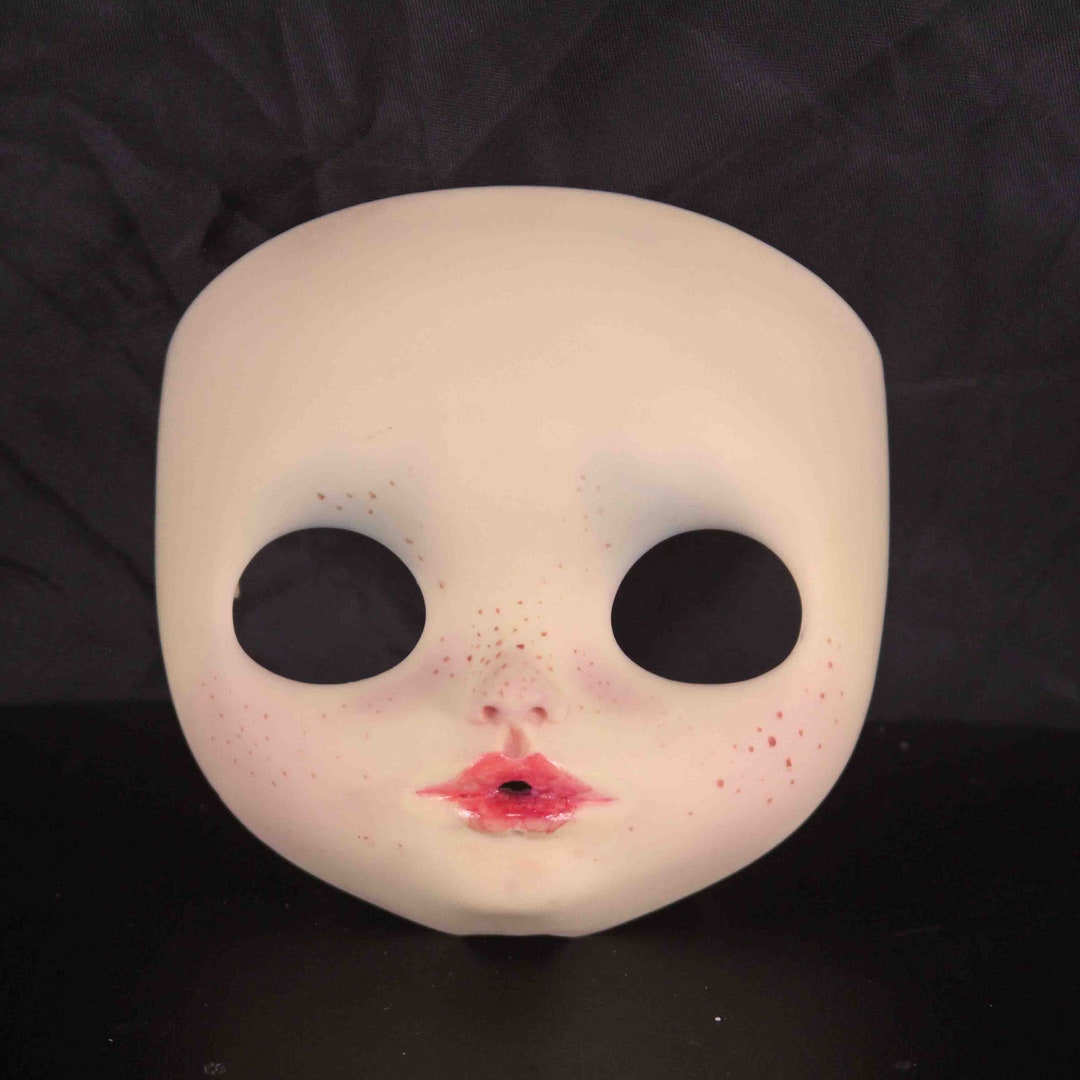 OOAK Design Blythe Doll Face Plate Matte Open Mouth by Bravuradolly - Etsy