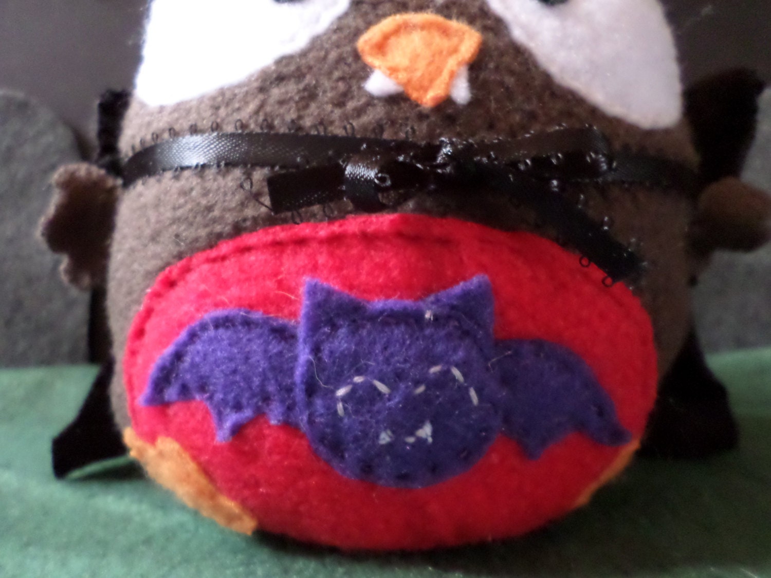 Stuffed Vampire Owl/halloween Table Decor/halloween Mantel Decor ...