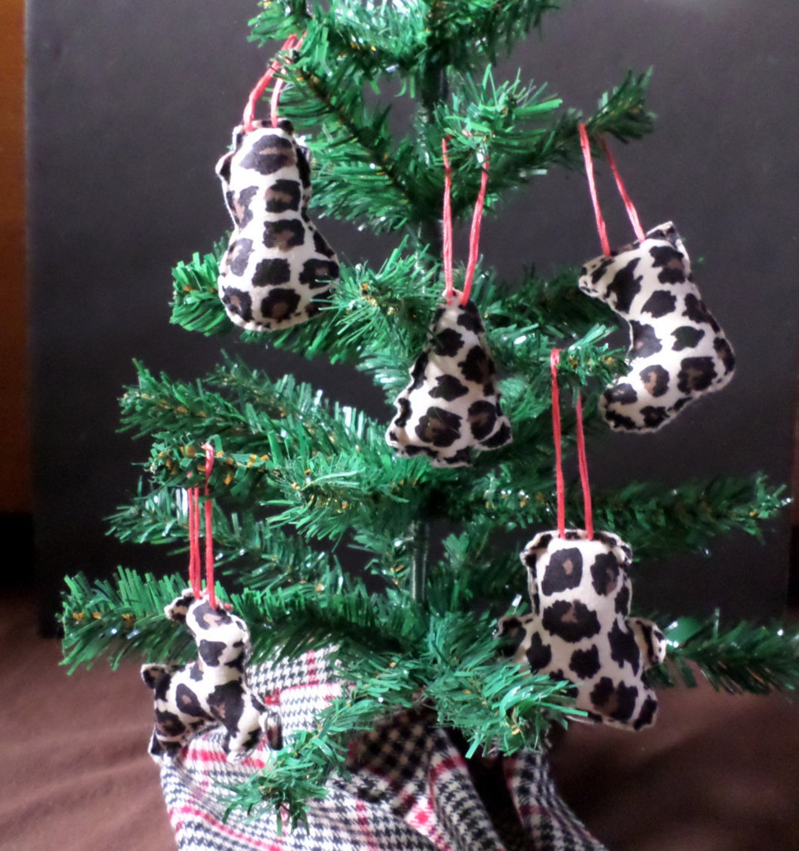 Stuffed Animal Print Ornaments/Christmas Tree Decor/Cheetah | Etsy