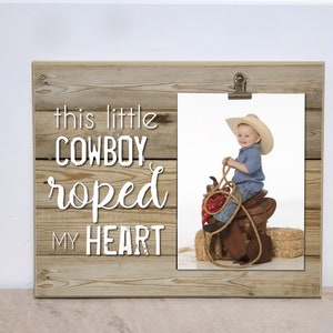 Cowboy Photo Frame Personalized Picture Frame Photo Clip - Etsy