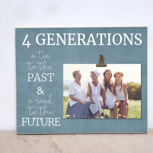 Four Generation Photo Frame, Christmas Gift Idea, 4 Generation Picture ...