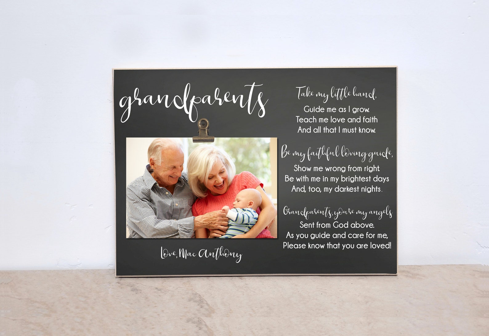 Grandma Photo Frame With Poem Gift for Grandma Birthday - Etsy