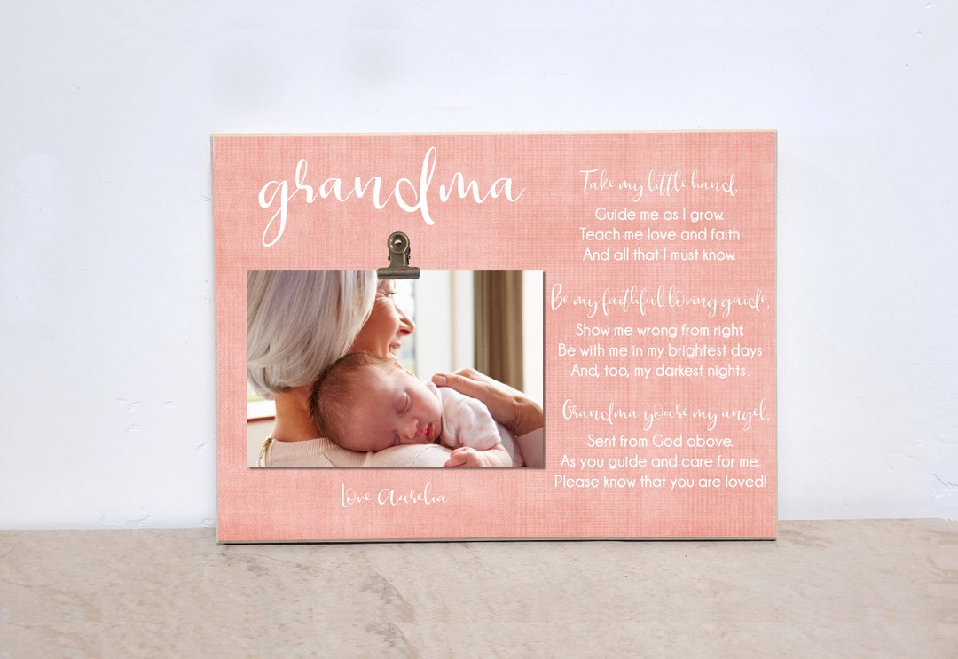 Grandma Photo Frame With Poem Gift for Grandma Birthday - Etsy