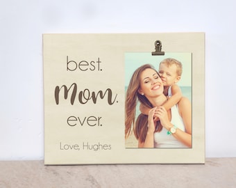 Best Mom Picture Frame - Etsy