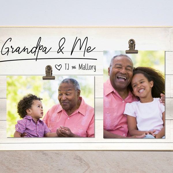 Grandpa and Me Picture Frames - Etsy