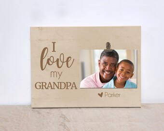 Grandpa Frame Father's Day Personalized Fishing - Etsy