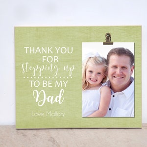 Stepdad Gift Personalized Photo Frame Gift for Stepfather - Etsy