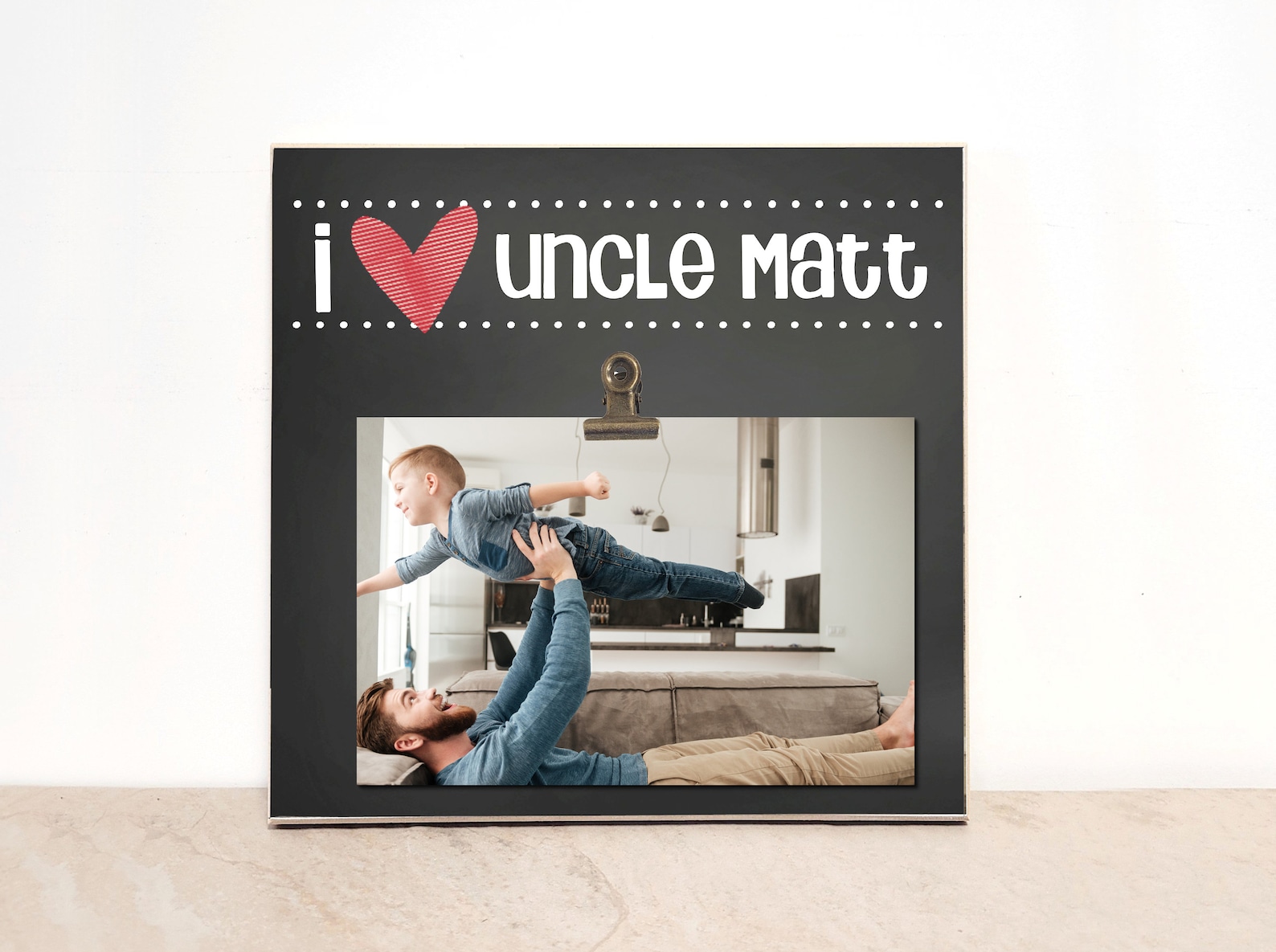 Personalized Uncle Photo Frame Valentines Gift for Uncle I - Etsy