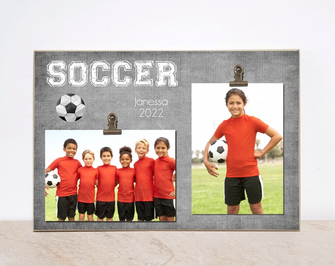 Soccer Photo Frame, Team Picture Frame, Soccer Gift, Sports Photo Frame ...