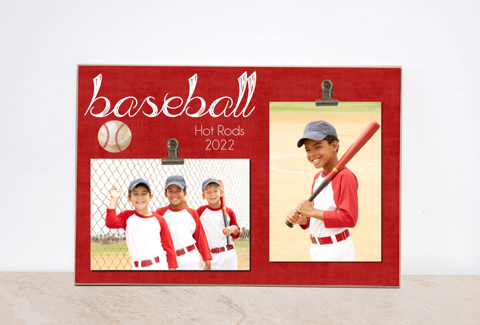 Baseball Photo Frame Team Picture Frame Baseball Gift - Etsy
