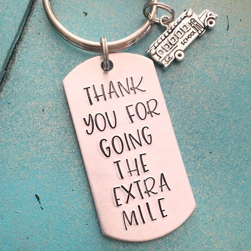 Thanks for Going the EXTRA Mile Gift Tag Printable Bus - Etsy