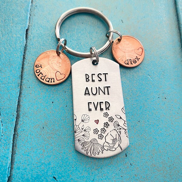 Aunt Keychain - Etsy