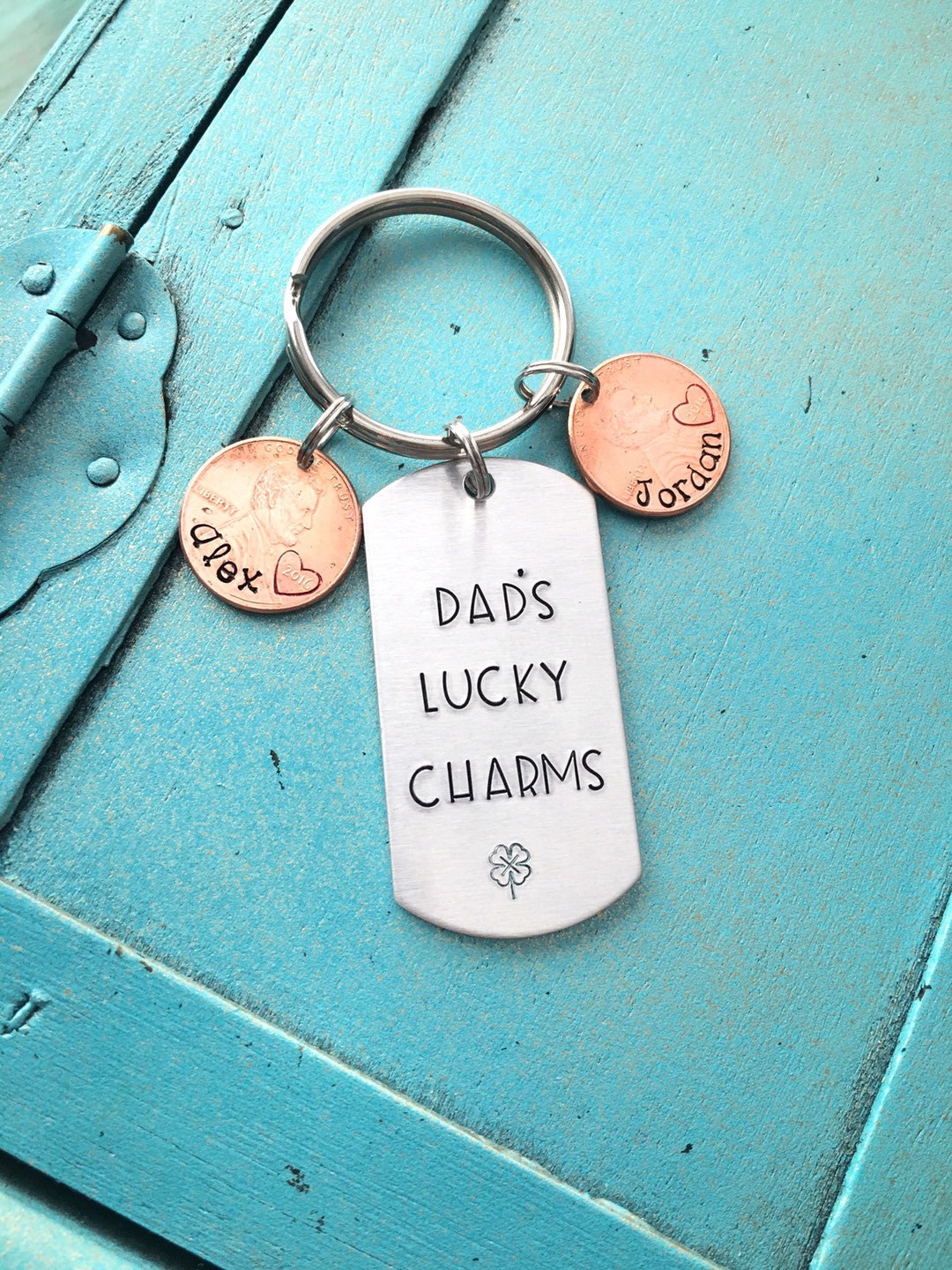 Personalized Dad Keychain Fathers Day Christmas Gift From - Etsy
