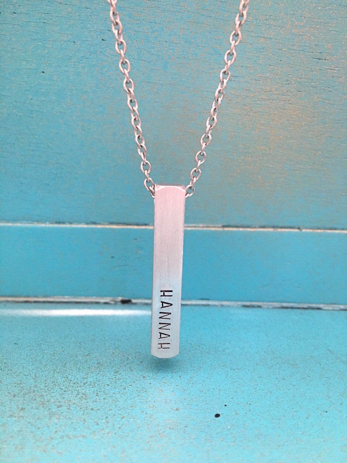 Personalized Name Bar Necklace Custom Mothers Day Gift for - Etsy