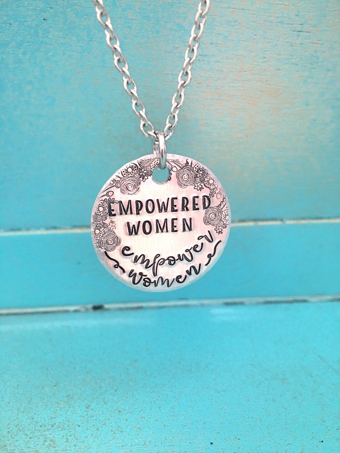 Empowered Women Empower Women Hand Stamped Pendant Necklace, Christmas ...