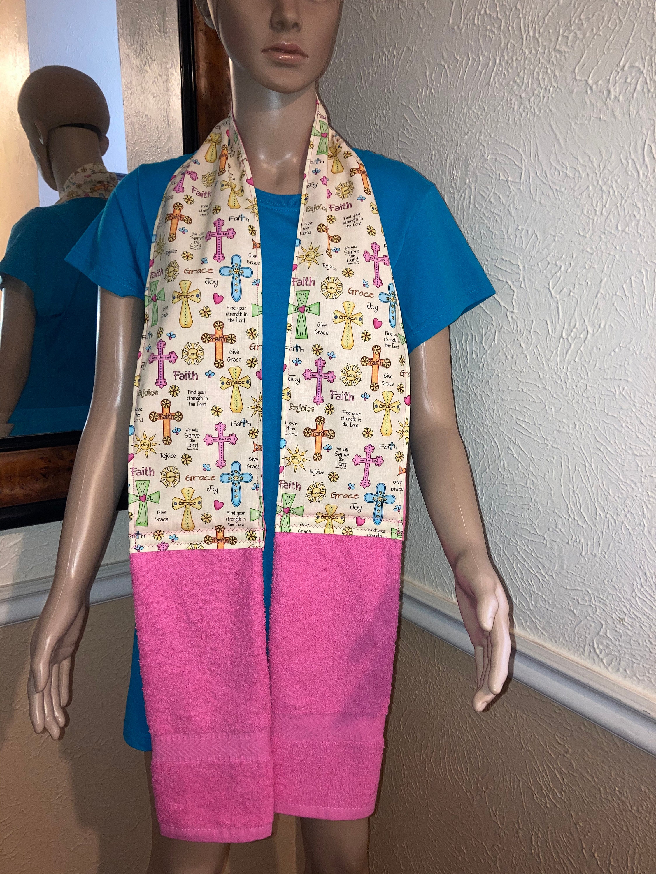 Kitchen Towel Boa Scarf Kitchen Neck Wrap Hand Towel Faith | Etsy