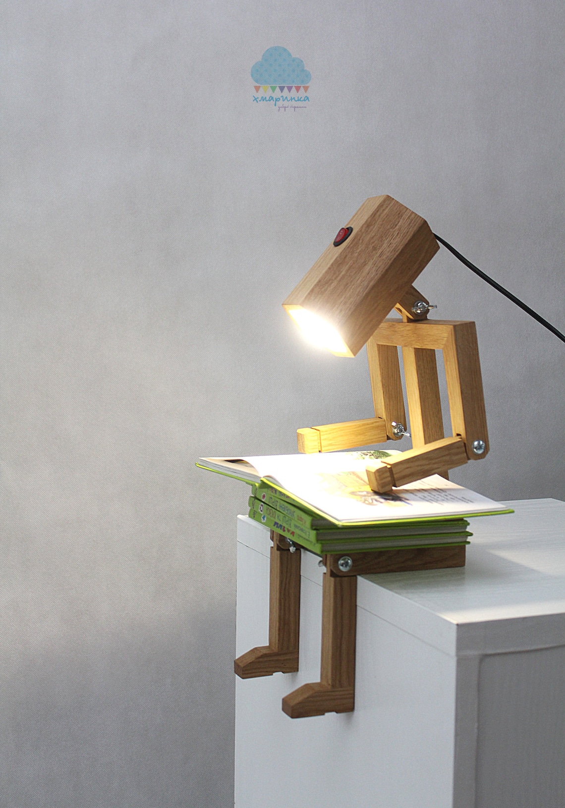 Wooden Robot Lamp With Adjustable Positions. Click for - Etsy